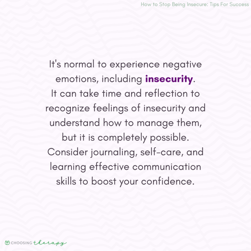 9 Ways to Stop Being Insecure