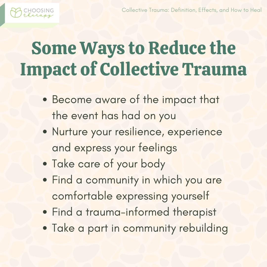 Collective Trauma: Definition, Effects, & How to Heal - Choosing Therapy