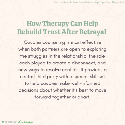 How to Rebuild Trust in a Relationship: 20 Tips from Therapists