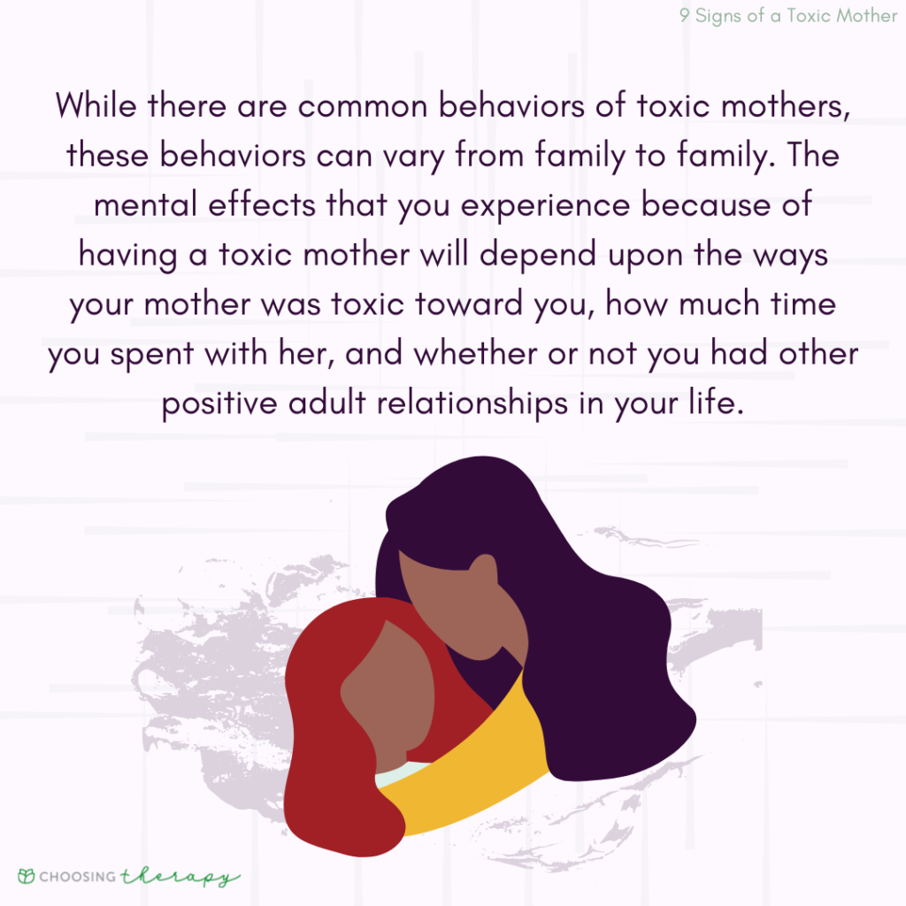 9 Signs of a Toxic Mother & The Effects of Being Raised by One