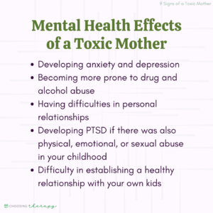 9 Signs of a Toxic Mother & The Effects of Being Raised by One