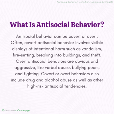 How to Spot Antisocial Behavior