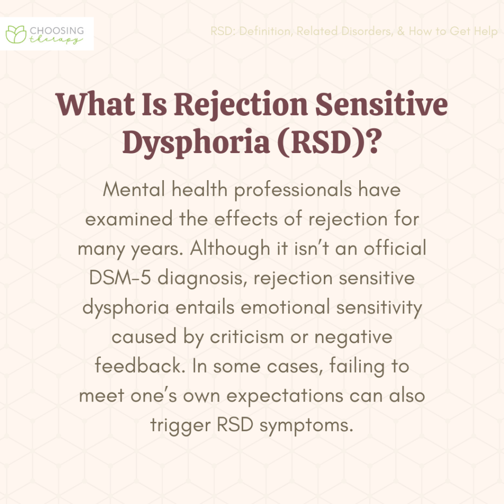 Rejection Sensitive Dysphoria: When Criticism Hurts