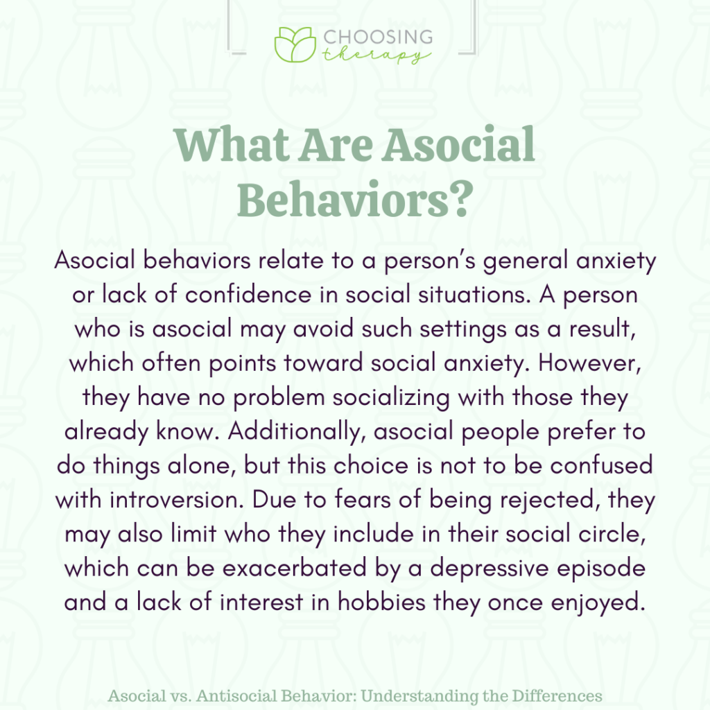 What’s the Difference Between Being Asocial vs. Antisocial?