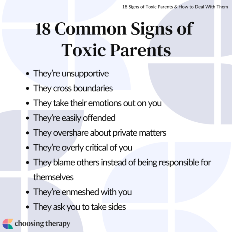 18 Signs You Have Toxic Parents & How to Deal With Them