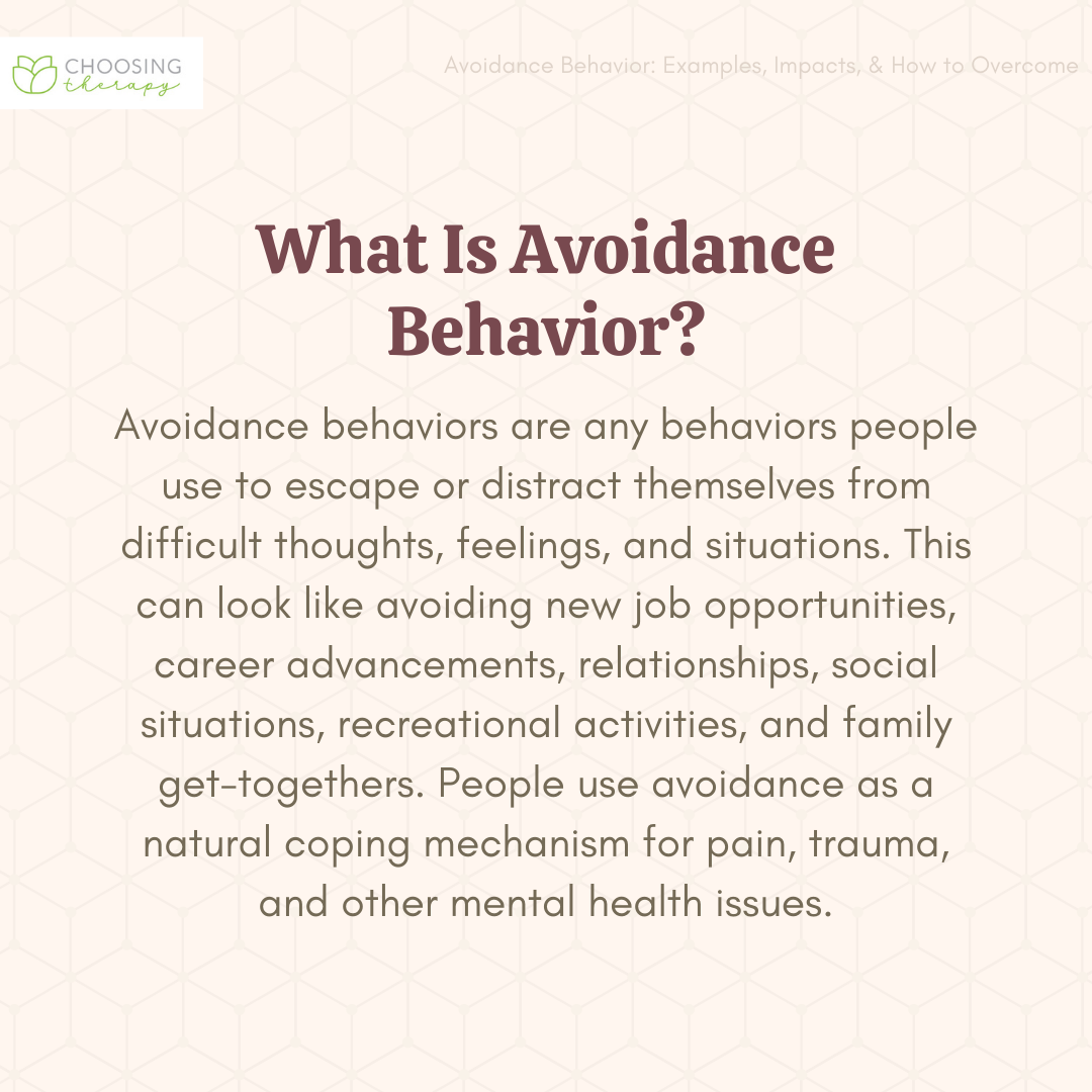How To Spot And Overcome Avoidance Behavior