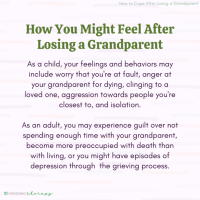 How to Cope After Losing a Grandparent