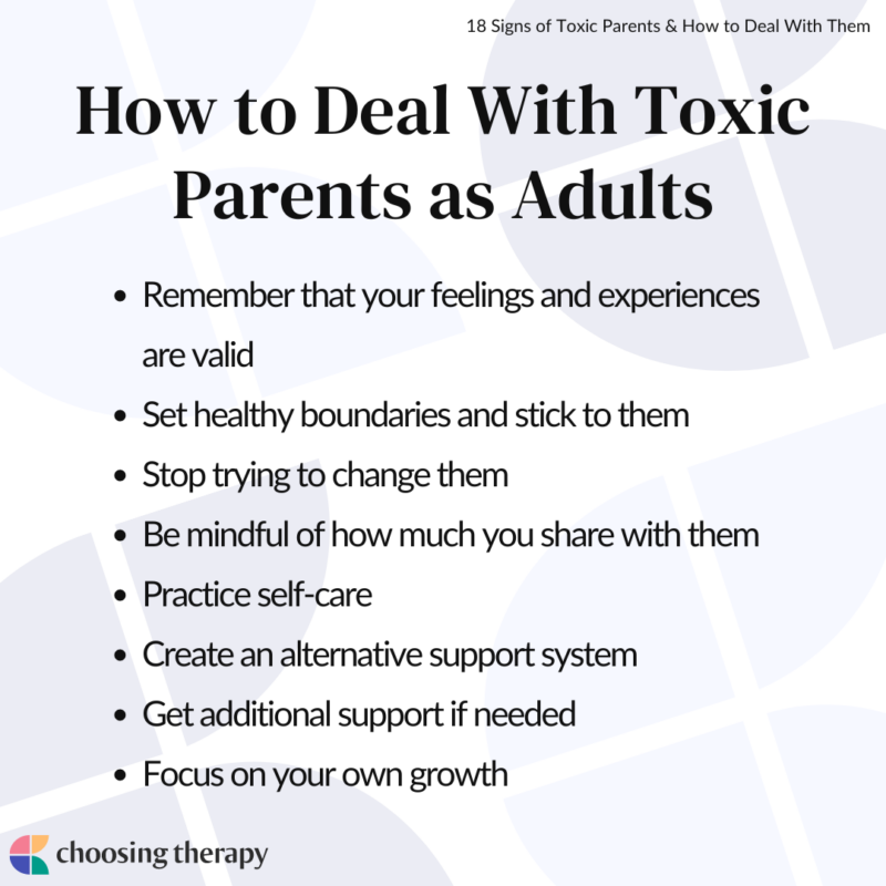 18 Signs You Have Toxic Parents & How to Deal With Them