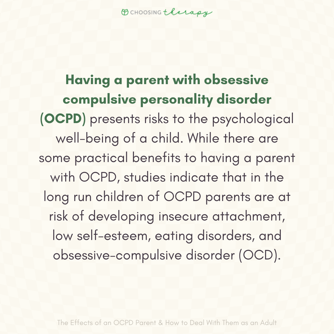 Growing Up with an OCPD Parent: What are the Effects on the Child?