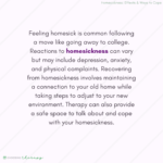 Homesickness: Effects & 7 Ways to Cope - Choosing Therapy