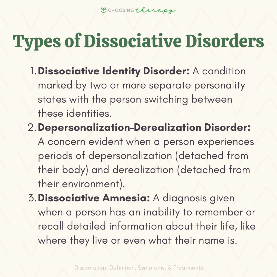 Dissociation: Definition, Symptoms, & Treatments - Choosing Therapy