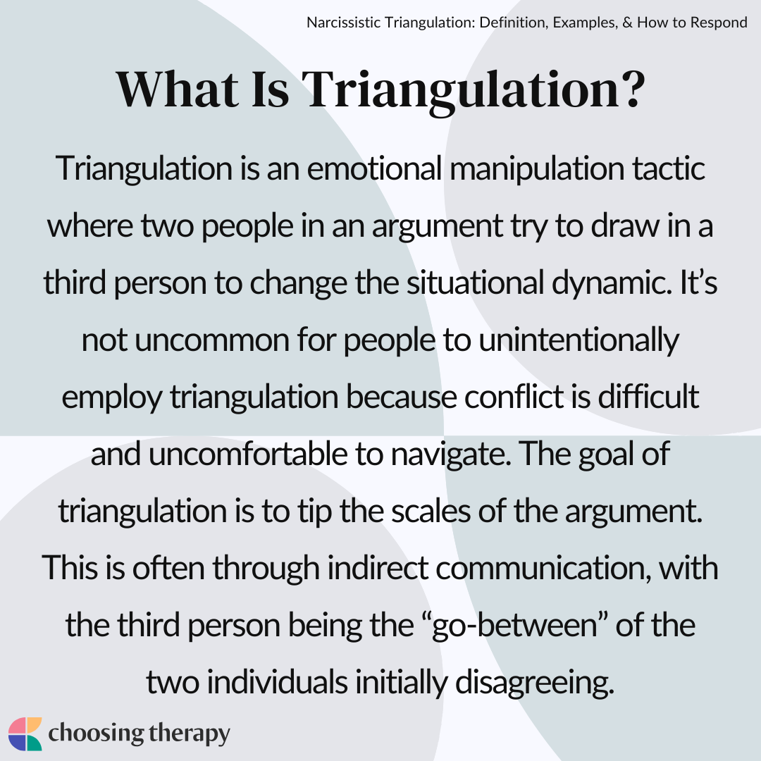 Narcissistic Triangulation Definition Examples How To Respond