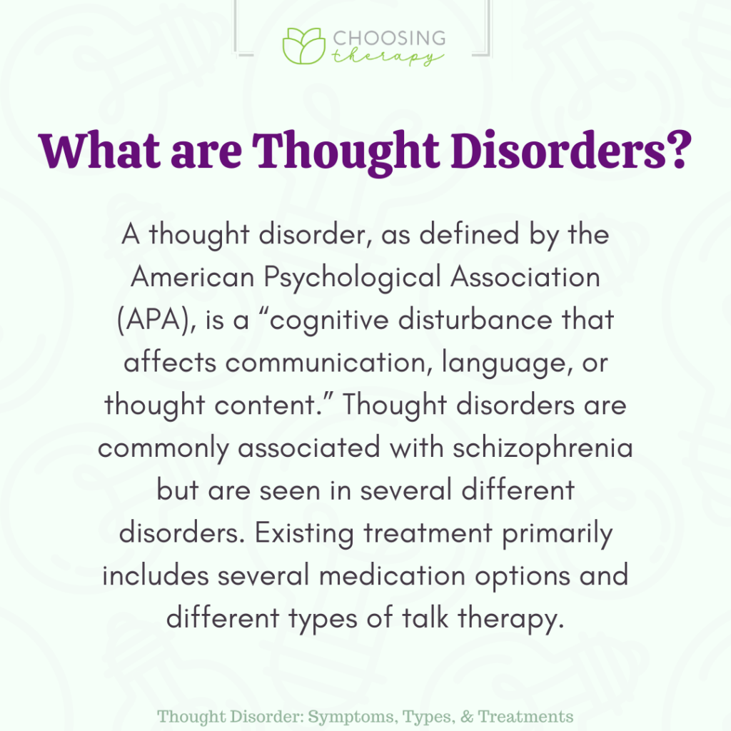 Thought Disorder: Symptoms, Types, & Treatments - Choosing Therapy