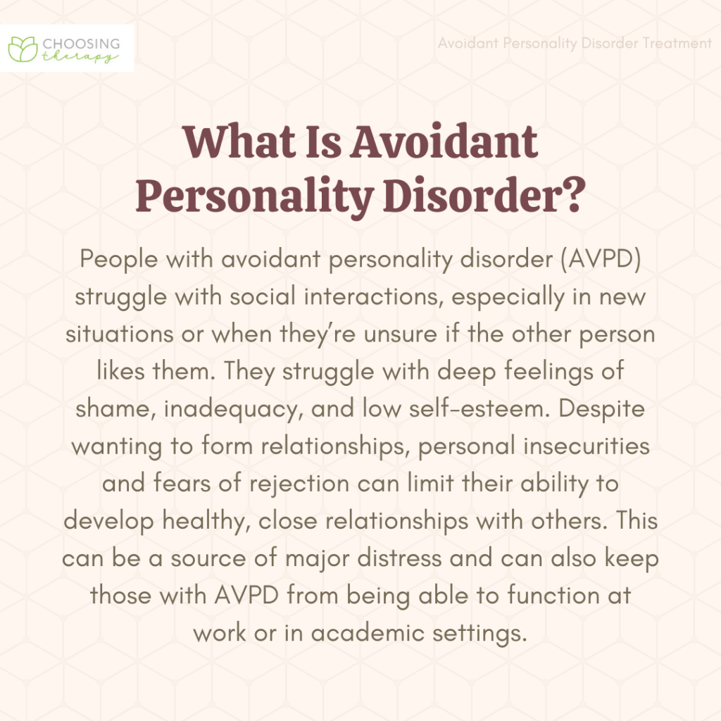 Avoidant Personality Disorder Treatments
