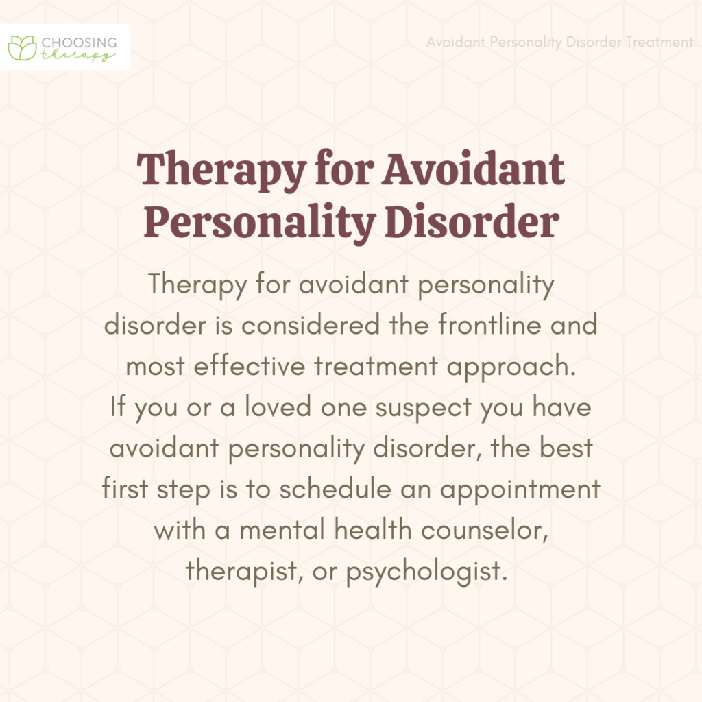 Avoidant Personality Disorder Treatments