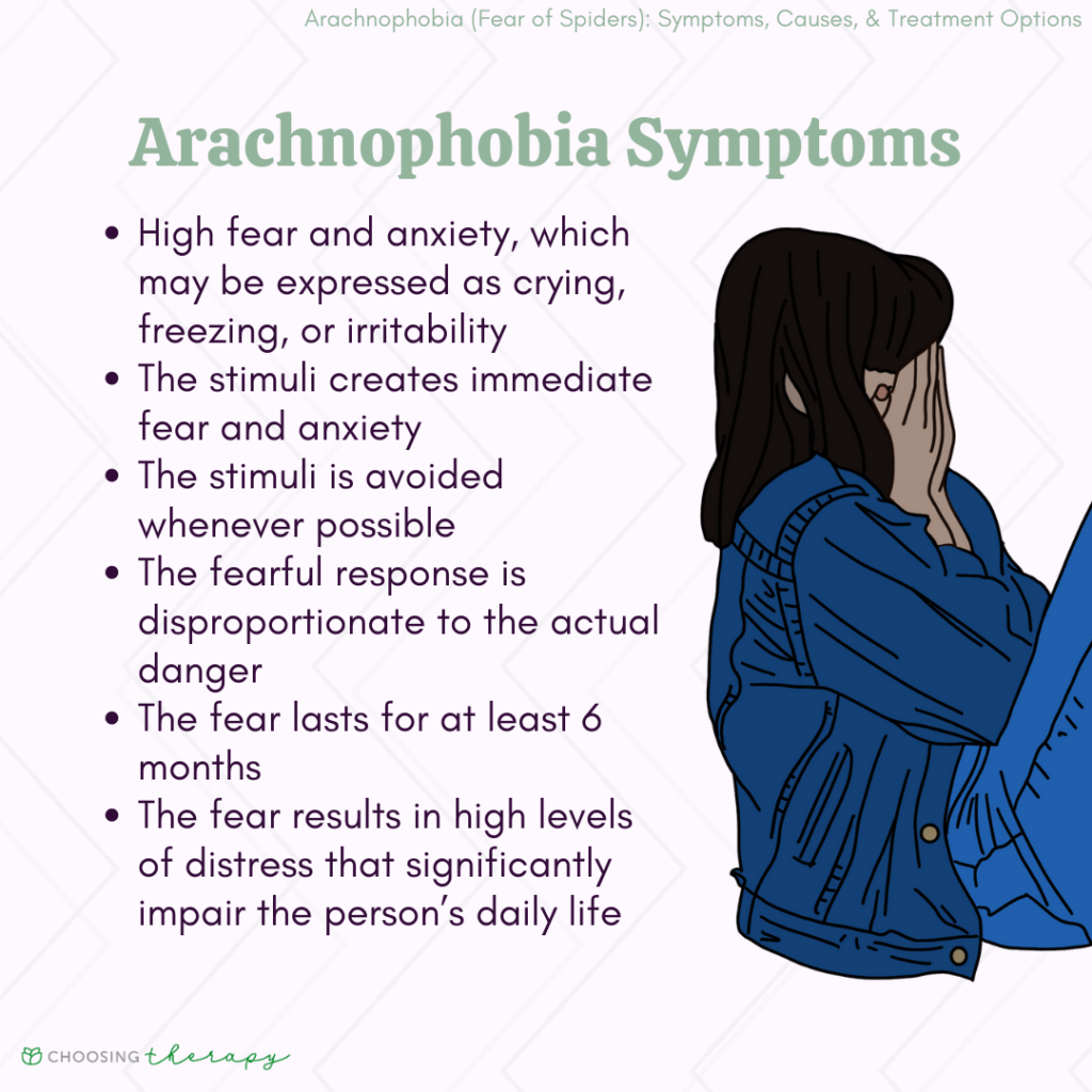 Arachnophobia (Fear of Spiders): Symptoms, Causes, & Treatment Options