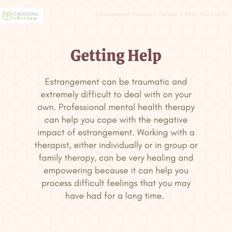 Estrangement: Definition, Causes, & What You Can Do - Choosing Therapy