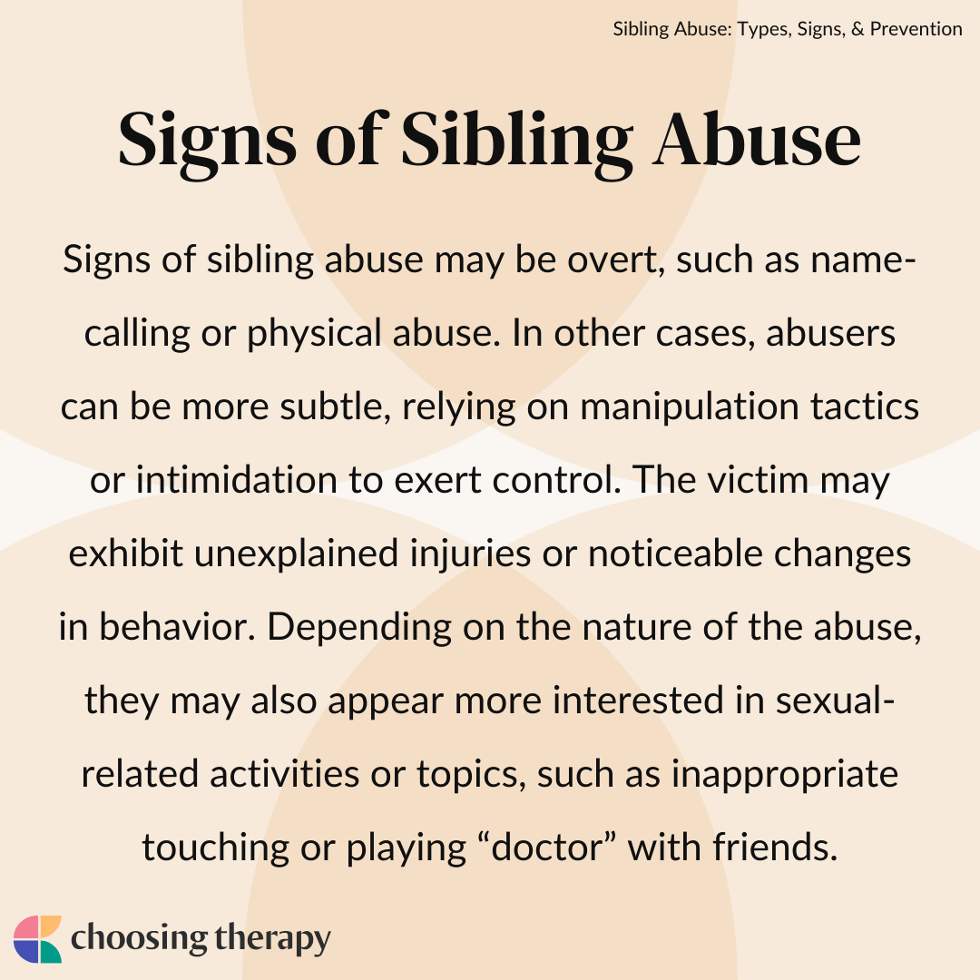 What Is Sibling Abuse?