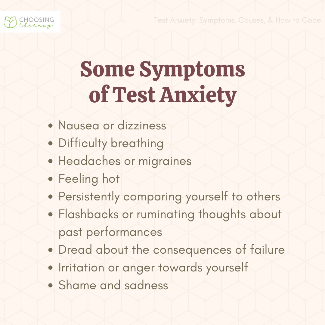Test Anxiety Symptoms Causes How To Cope