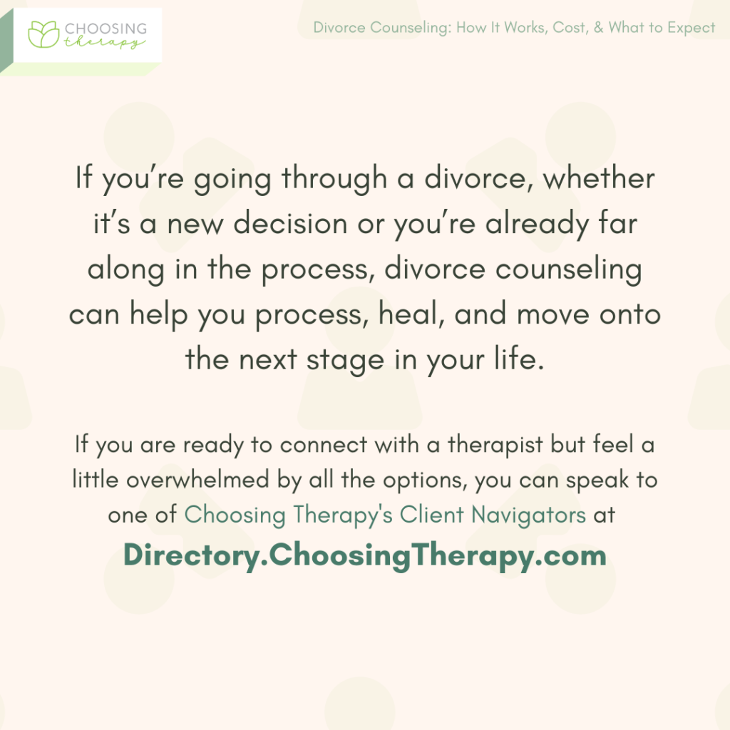 Divorce Counseling: How It Works, Cost, & What to Expect - Choosing Therapy