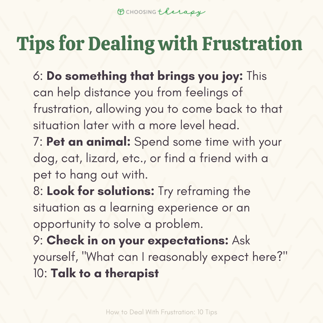 How to Deal With Frustration: 10 Tips - Choosing Therapy