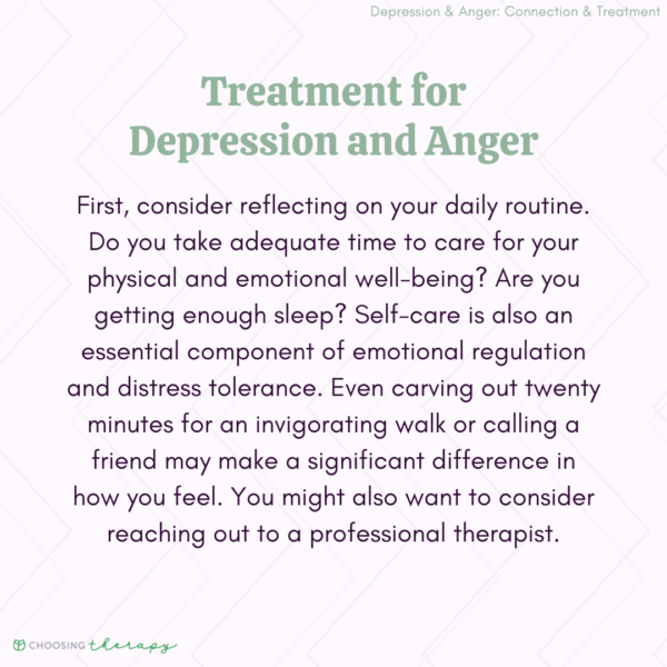 Depression & Anger: Connections & Treatments