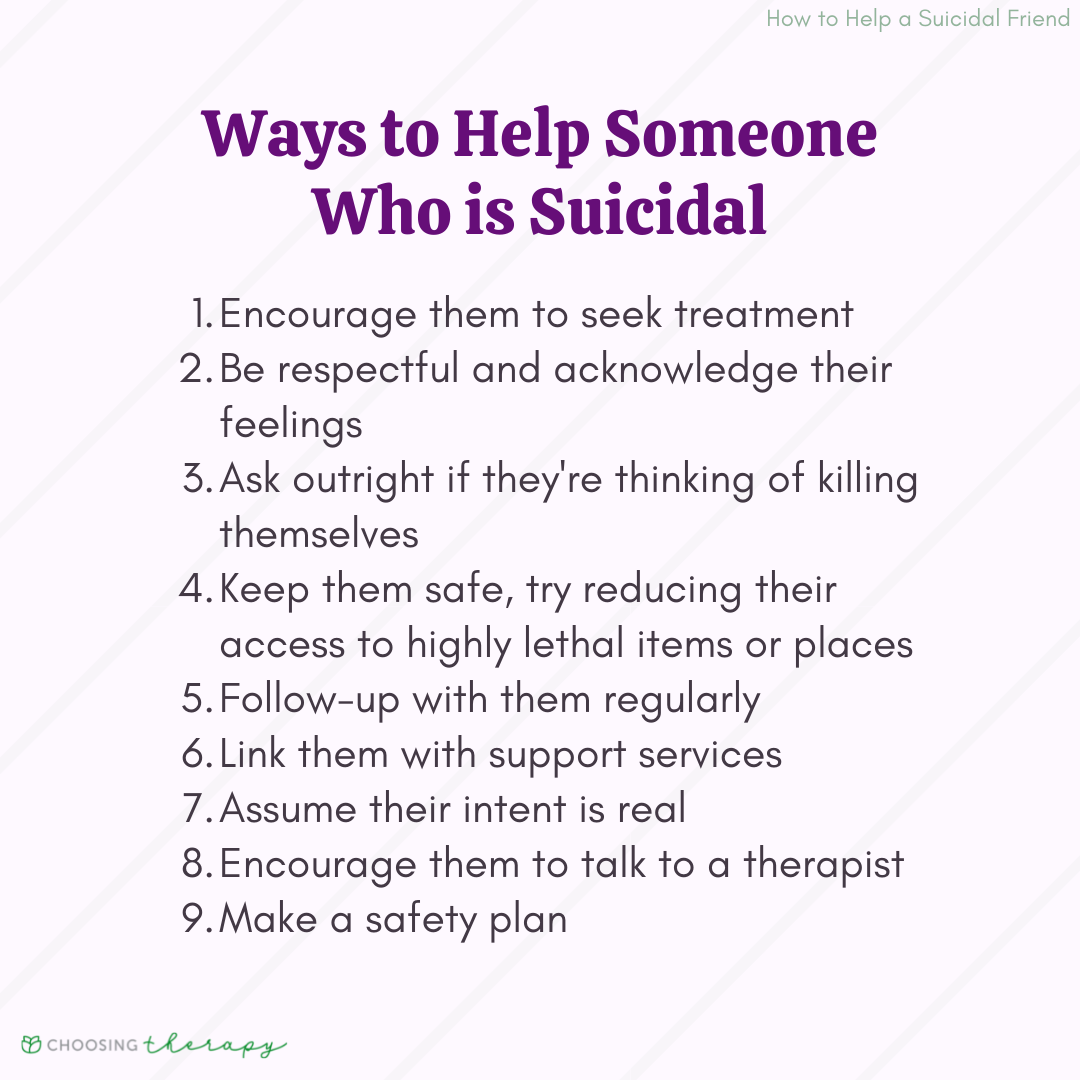 How to Help a Suicidal Friend