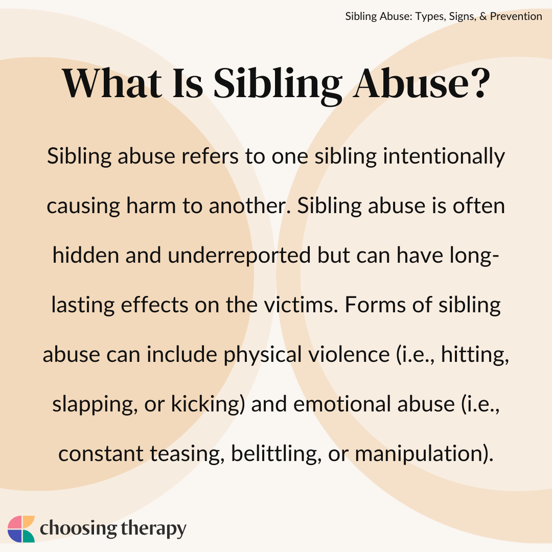 What Is Sibling Abuse?