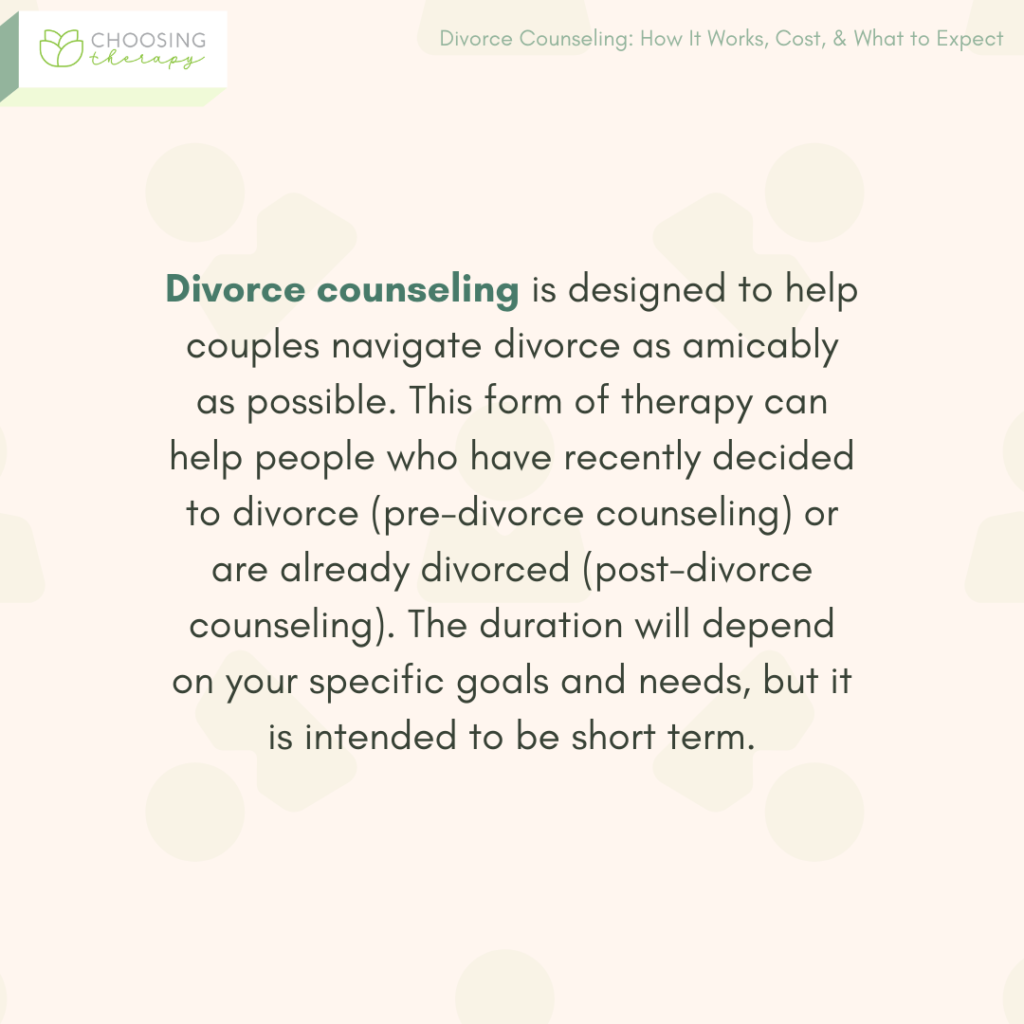Divorce Counseling: How It Works, Cost, & What to Expect - Choosing Therapy