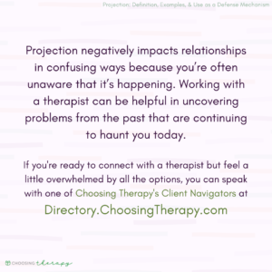 Projection: Definition, Examples, & Use as a Defense Mechanism ...