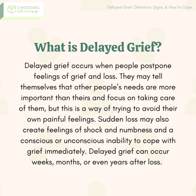 What Is Delayed Grief?