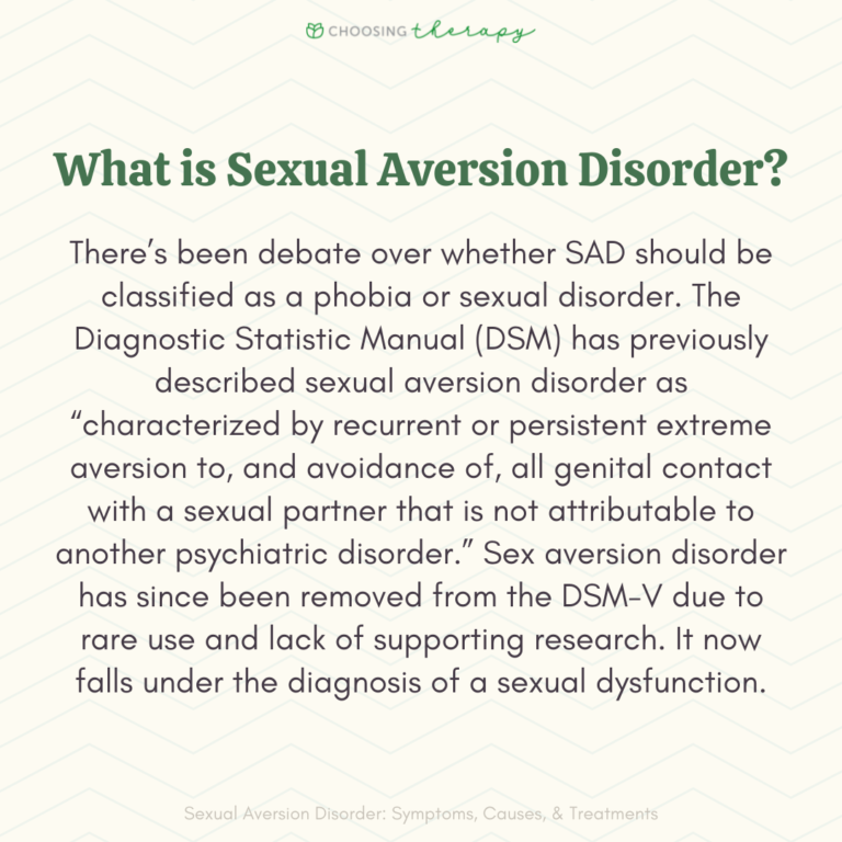 What Is Sexual Aversion Disorder?