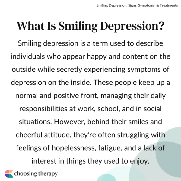 Smiling Depression: Signs, Symptoms, & Treatments