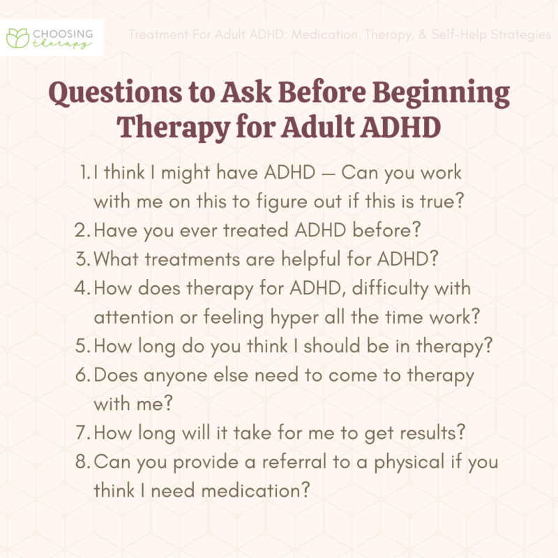 How Is Adult ADHD Treated?