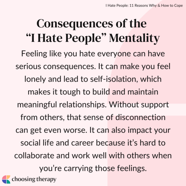 I Hate Everyone: 11 Possible Reasons & What to Do About It