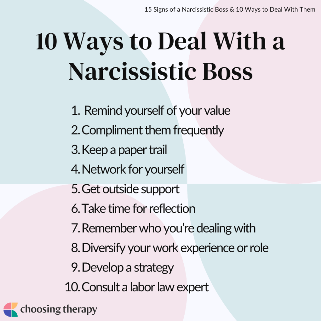 Do You Have a Narcissistic Boss? Here's How to Deal With Them