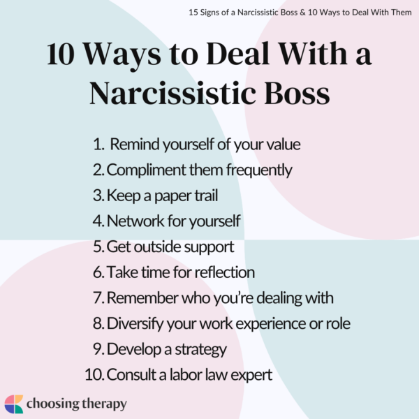 Do You Have a Narcissistic Boss? Here's How to Deal With Them