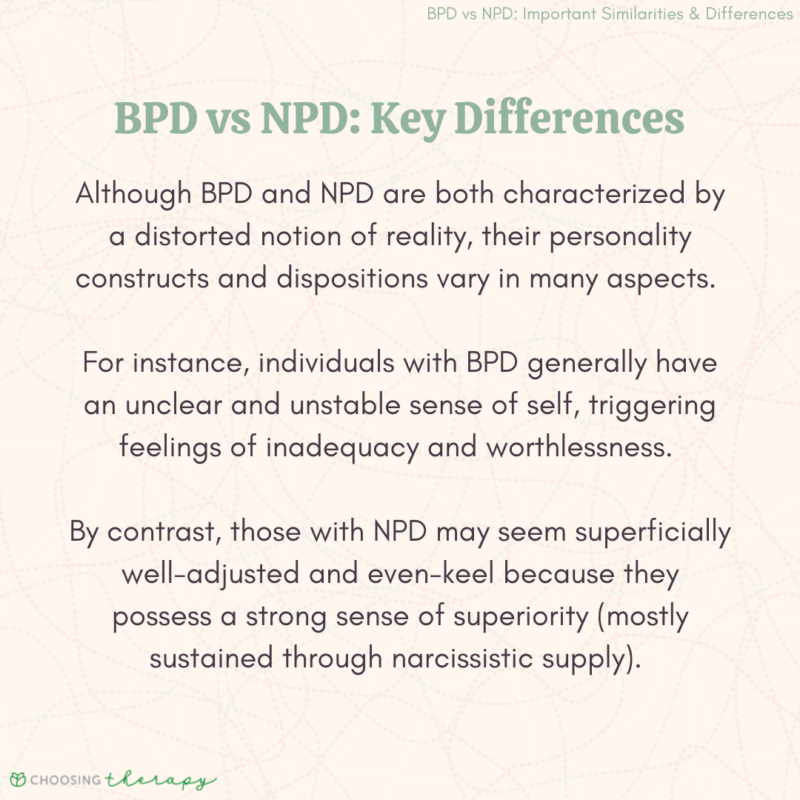 BPD Vs. NPD: Important Similarities & Differences