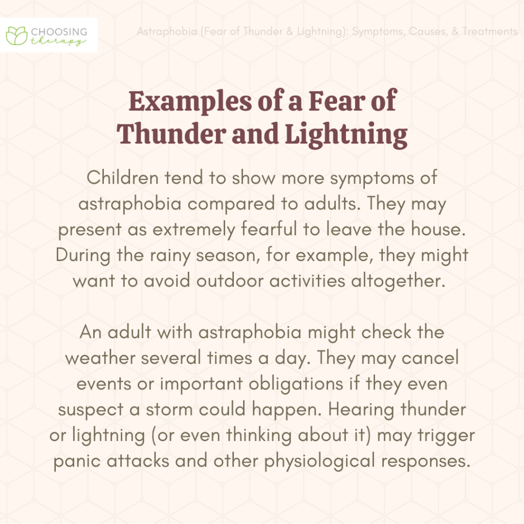 Astraphobia (Fear of Thunder & Lightning): Symptoms, Causes & Treatments