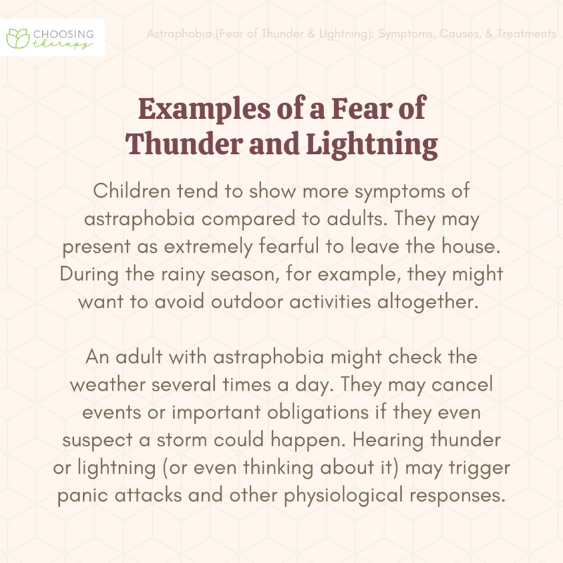 Astraphobia (Fear of Thunder & Lightning): Symptoms, Causes & Treatments