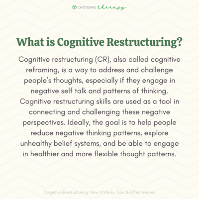 How Cognitive Restructuring Can Change Your Negative Thoughts
