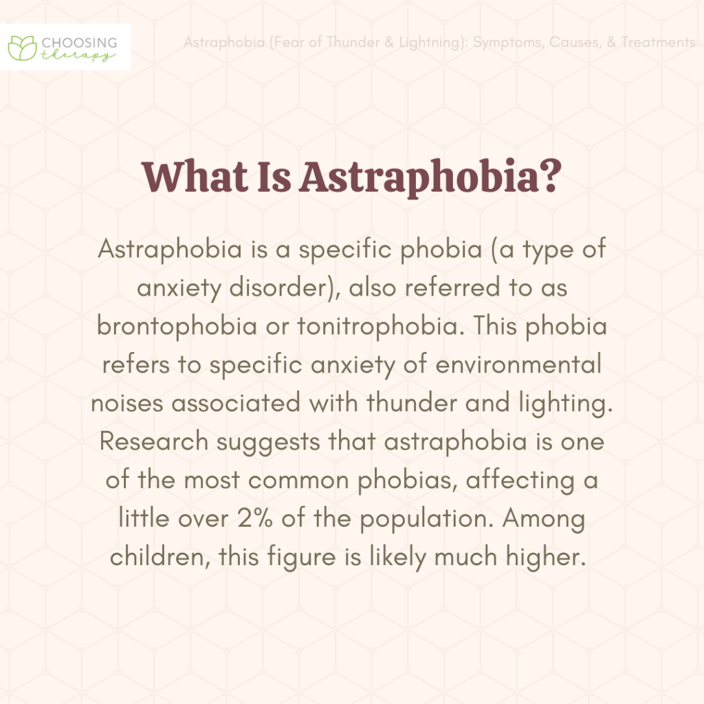 Astraphobia (Fear of Thunder & Lightning): Symptoms, Causes & Treatments