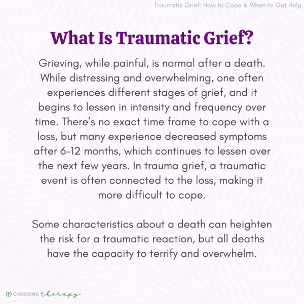 What Is Traumatic Grief?