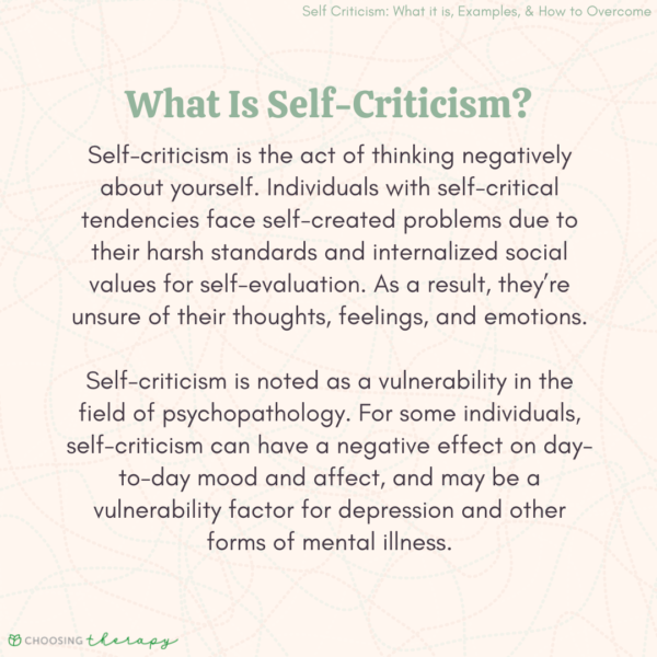 How to Overcome Self-Criticism
