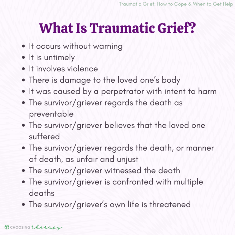 What Is Traumatic Grief?