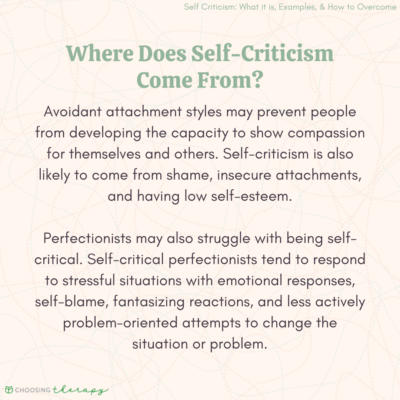 How to Overcome Self-Criticism