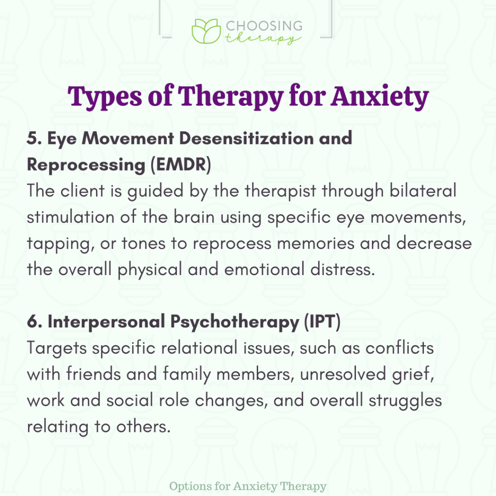6 Options for Anxiety Therapy