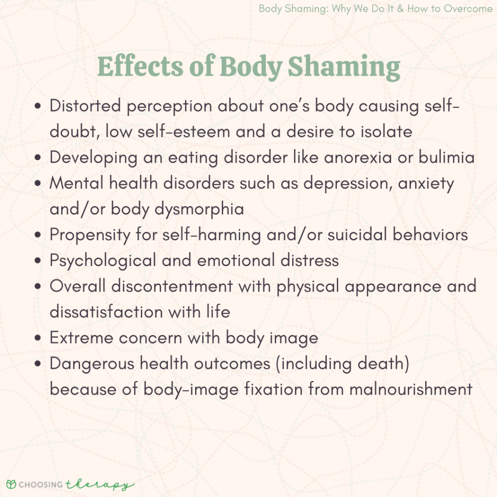 Body Shaming: Impacts & Why We Do It