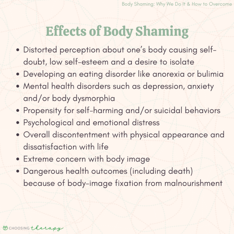 Body Shaming: Impacts & Why We Do It