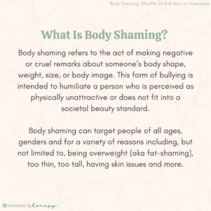 Body Shaming: Impacts & Why We Do It